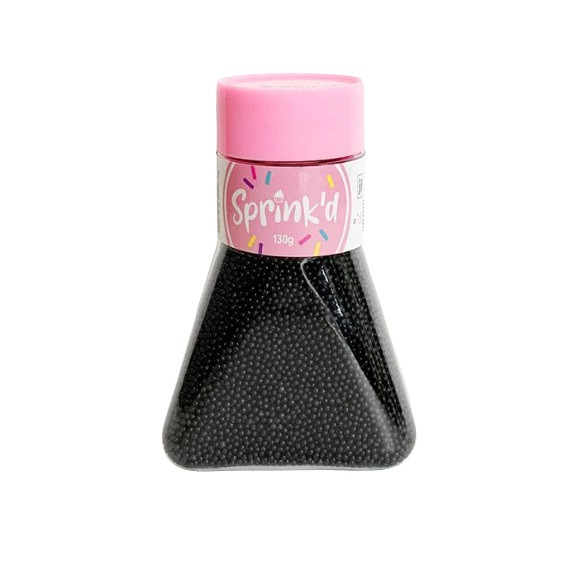 Cashous 2mm |BLACK MATTE Sprinkles|Black Pearls