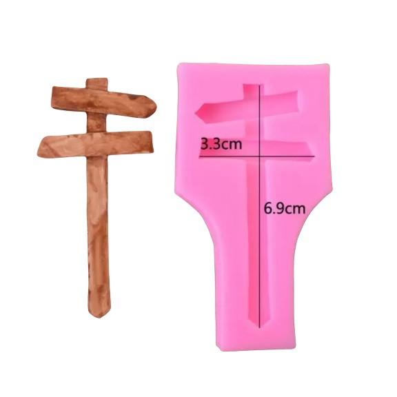 Train Track and Sign 3pc Silicone Mold |Ladder Mold