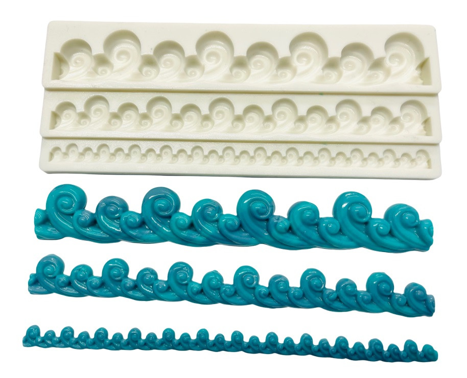 Silicone Mold | Ocean Double Waves