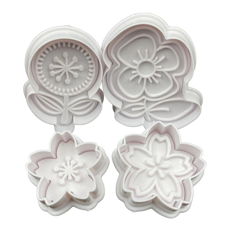 Cutter and Embosser Set 4pc | FLOWERS
