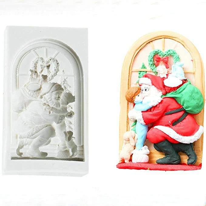 Santa Hugging Child | Silicone Mold