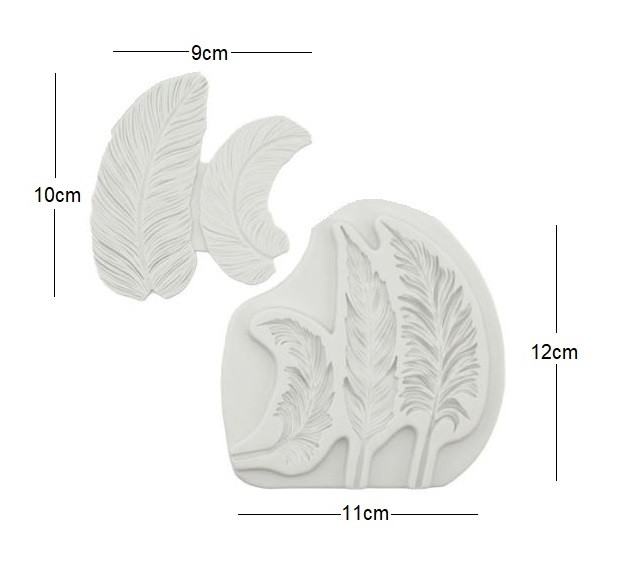 Semiplume Feathers and Veiner Mold