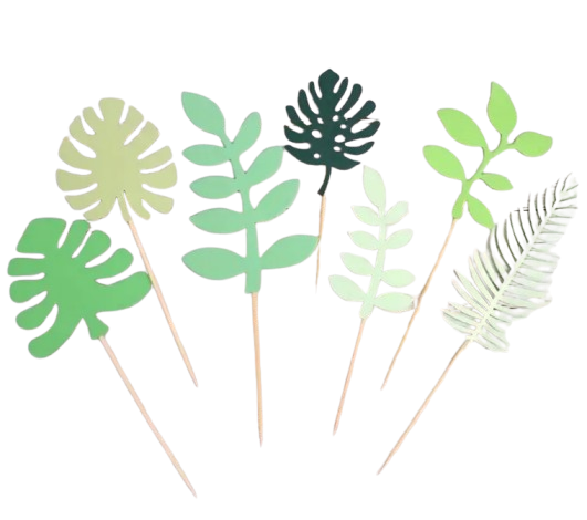 7pc Assorted Leaves - Cake Toppers - Bake and Deco Warehouse