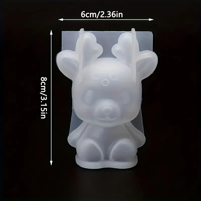 3D Reindeer Silicone Mold - Bake and Deco Warehouse
