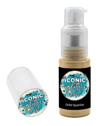 Gold Sparkle Puff Iconic Glitter - Bake and Deco Warehouse