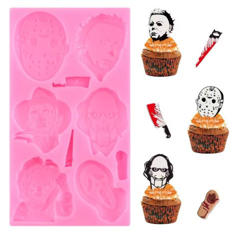 Horror Characters Silicone Mold - Bake and Deco Warehouse