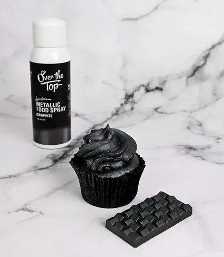 OTT Metallic Food Spray -Graphite - Bake and Deco Warehouse