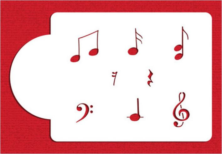 Large Musical Notes | C860 Stencil