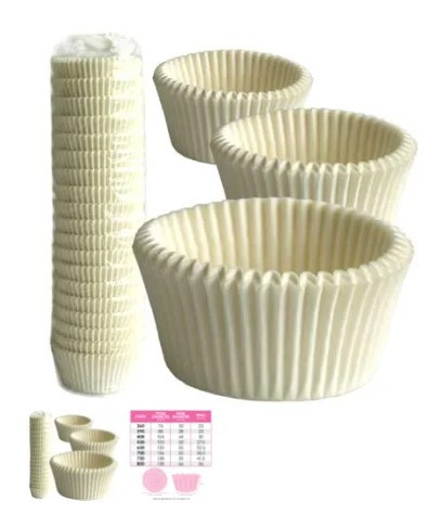 Cupcake Cases- 408- White- 500pc - Bake and Deco Warehouse