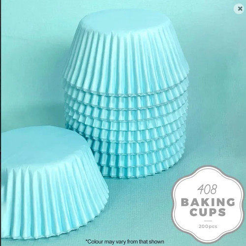 Cupcake Cases- 408 - Pastel Blue -200pk - Bake and Deco Warehouse
