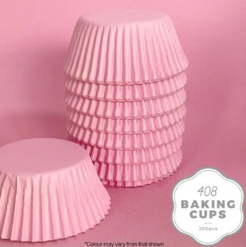 Cupcake Cases- 408 -Pastel Pink -200pk - Bake and Deco Warehouse