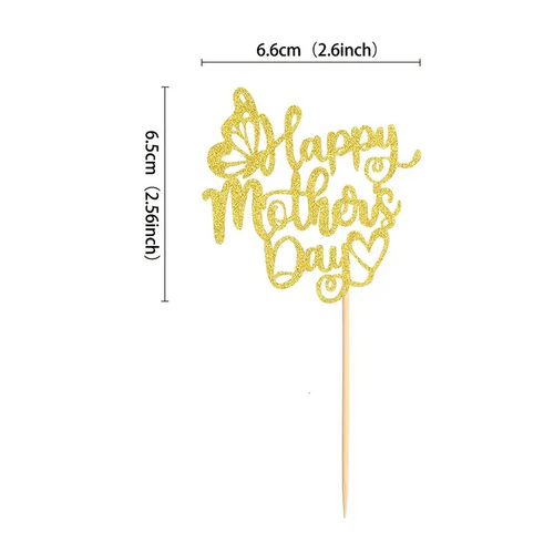Happy Mothers Day Cupcake Toppers - 12pc - Bake and Deco Warehouse
