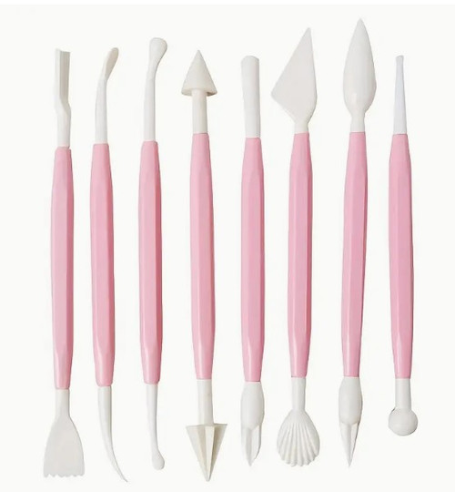 8 pc Modelling Tools Set - Bake and Deco Warehouse