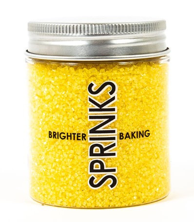Yellow Sanding Sugar (80g) - by Sprinks - Bake and Deco Warehouse