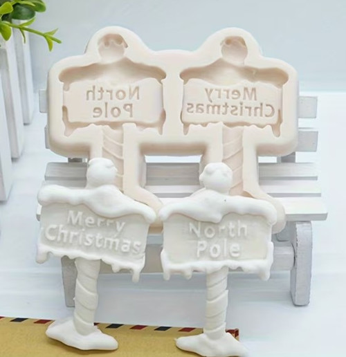 Christmas Signs Silicone Mold - Bake and Deco Warehouse