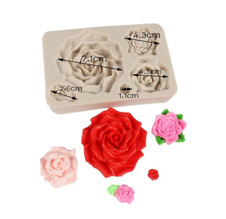 Rose Silicone Mold for Cake Decorating