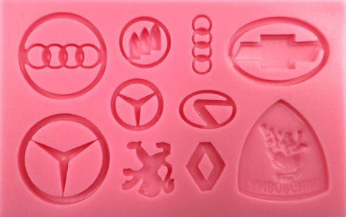 Car Badge silicone Molds | Car themed cake decorations