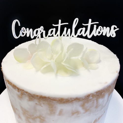 Custom Cake Topper | Acrylic Cake Topper | Congratulations Cake Topper