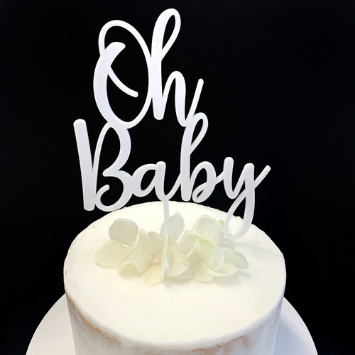 Baby Shower Decorations | Baby Shower Topper | Oh Baby Topper
