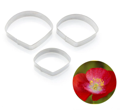 Poppy Flower Cutters | Fondant Flower Cutters