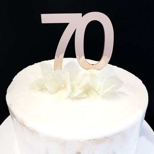 Seventy Cake Topper | Acrylic Cake Topper | Birthday Cake Topper