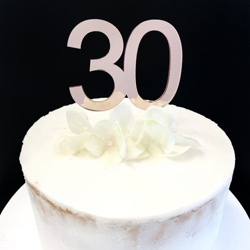 Thirty Cake Topper | Acrylic Cake Topper | Birthday Cake Topper
