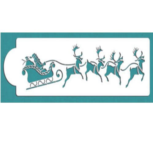 | Christmas Cake Stencil | Merry Christmas Cake Stencil