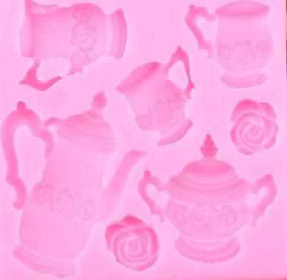 Tea Party Silicone Mold | Tea Pot Mold
