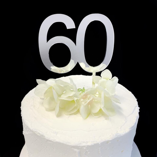 Sixty Cake Topper | Timber Cake Topper | Birthday Cake Topper