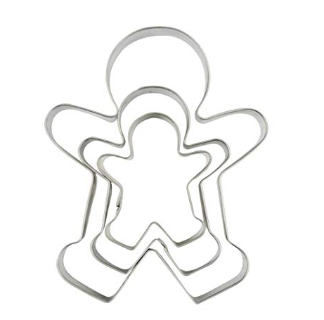 Gingerbread Man Cutters Set 3 pc
