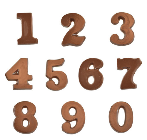 Plastic Chocolate Mold|Numbers Chocolate Mold