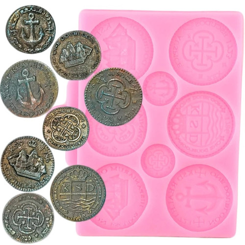 Treasure Coins Silicone Mold
