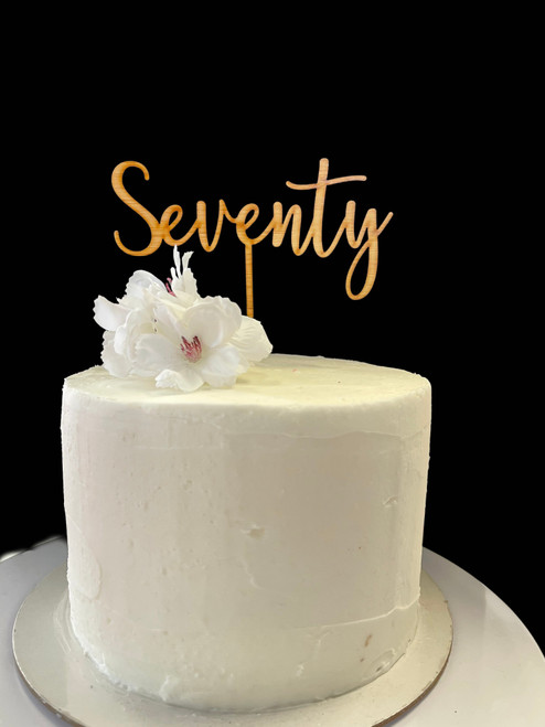 Cake Topper SEVENTY|BAMBOO Cake Topper