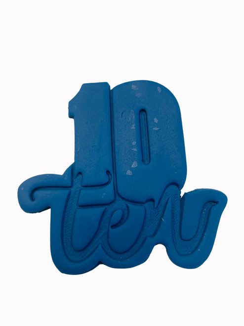 Number Ten Cookie Cutter and Embosser
