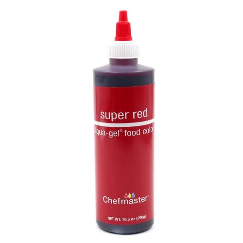 Chefmaster Liqua | Gel Food Color Liquid Super Red 10.5oz Bottle