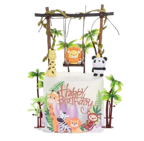| Cake Topper | Jungle theme 8pc|