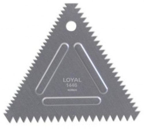 TRIANGLE COMB METAL SCRAPER