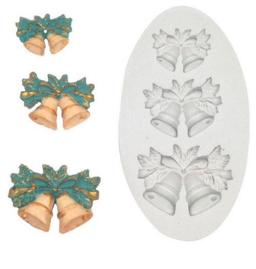 Silicone Mould | Christmas Bells 3pc