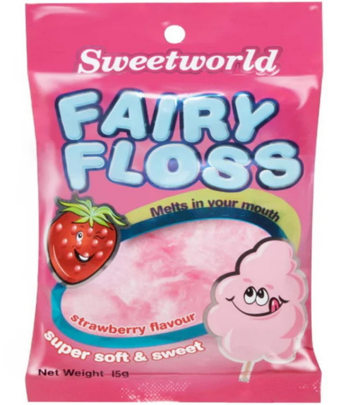 Fairy Floss - Strawberry Flavour 15g