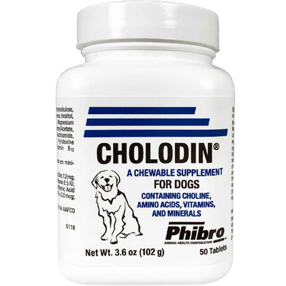 Cholodin Dietary Supplement for Dogs - 50 Chewable Tablets