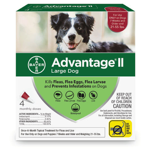 Advantage II Topical Flea Control Drops for Dogs