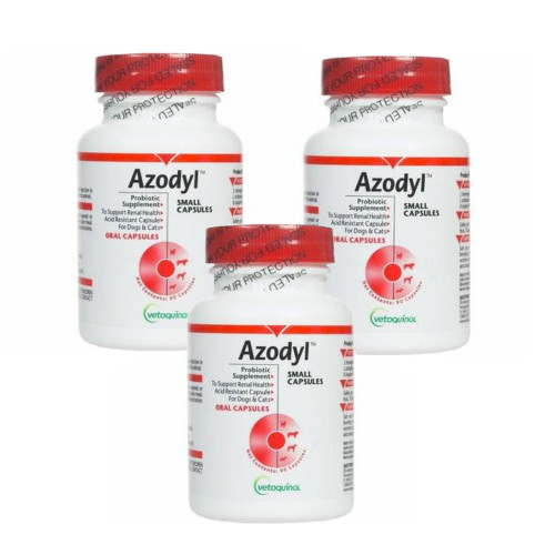 Azodyl Probiotic Capsules for Renal Support in Dogs & Cats, Shipped ...