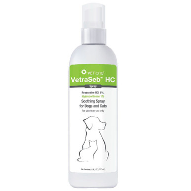VetraSeb HC Spray for Pets 8 fl. oz. | Soothing Hydrocortisone Formula