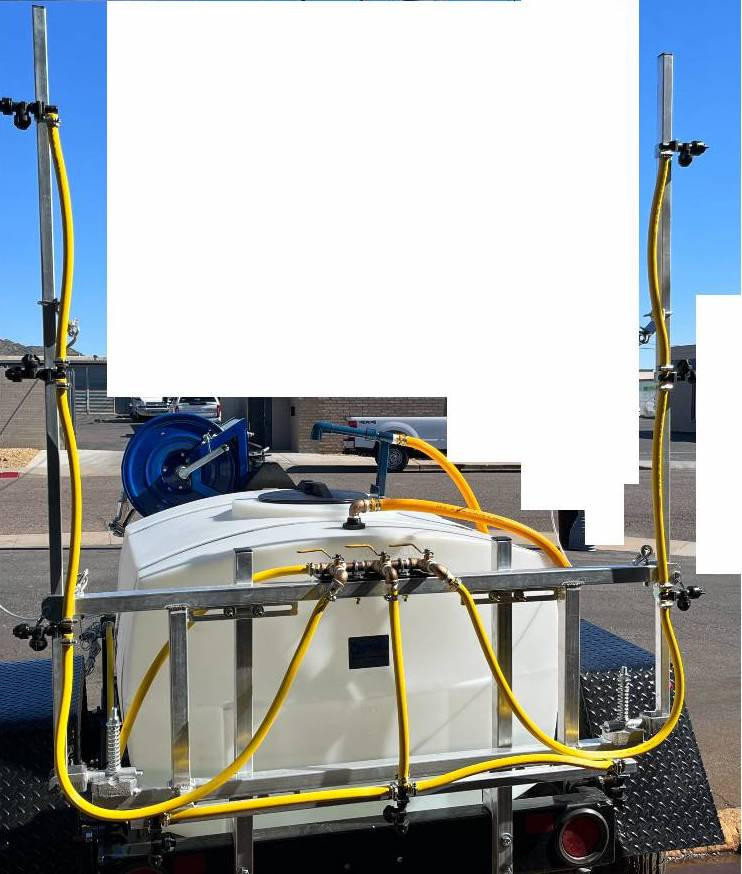 200 Gallon Weed Spray Trailer with Folding Boom — QSpray.com