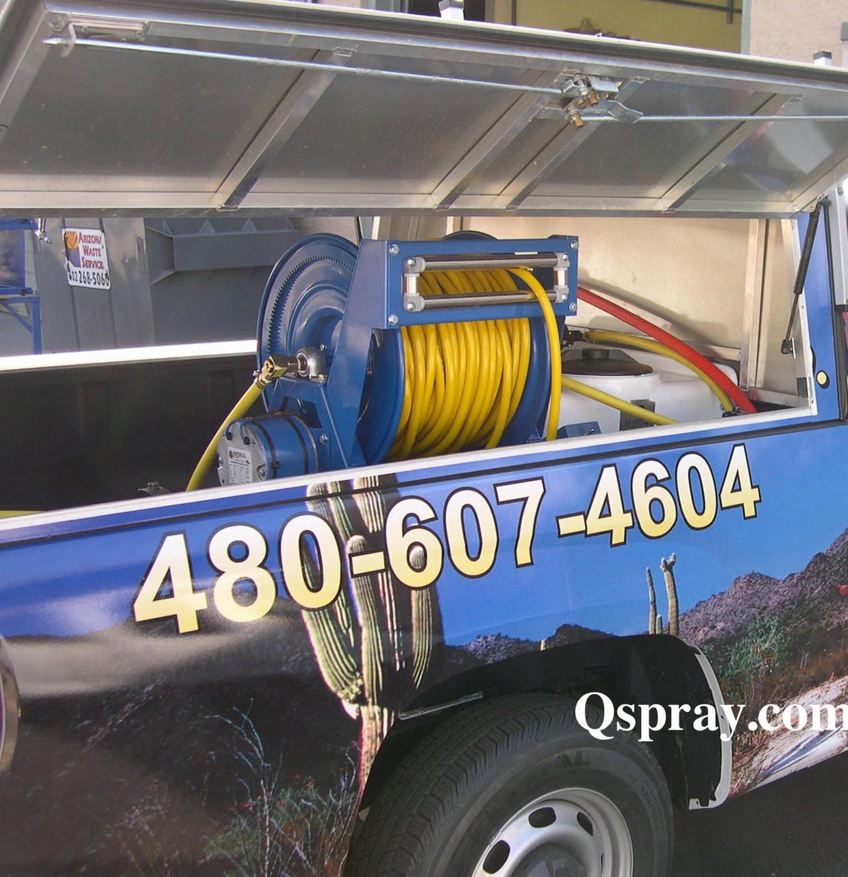 Heavy Duty Steel Hose Reel Lift — Browse Equipment at QSpray.com