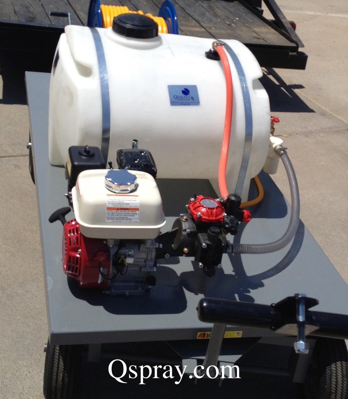 50 Gal. Gas Powered Cart Sprayer w/ Hypro Pump — QSpray.com