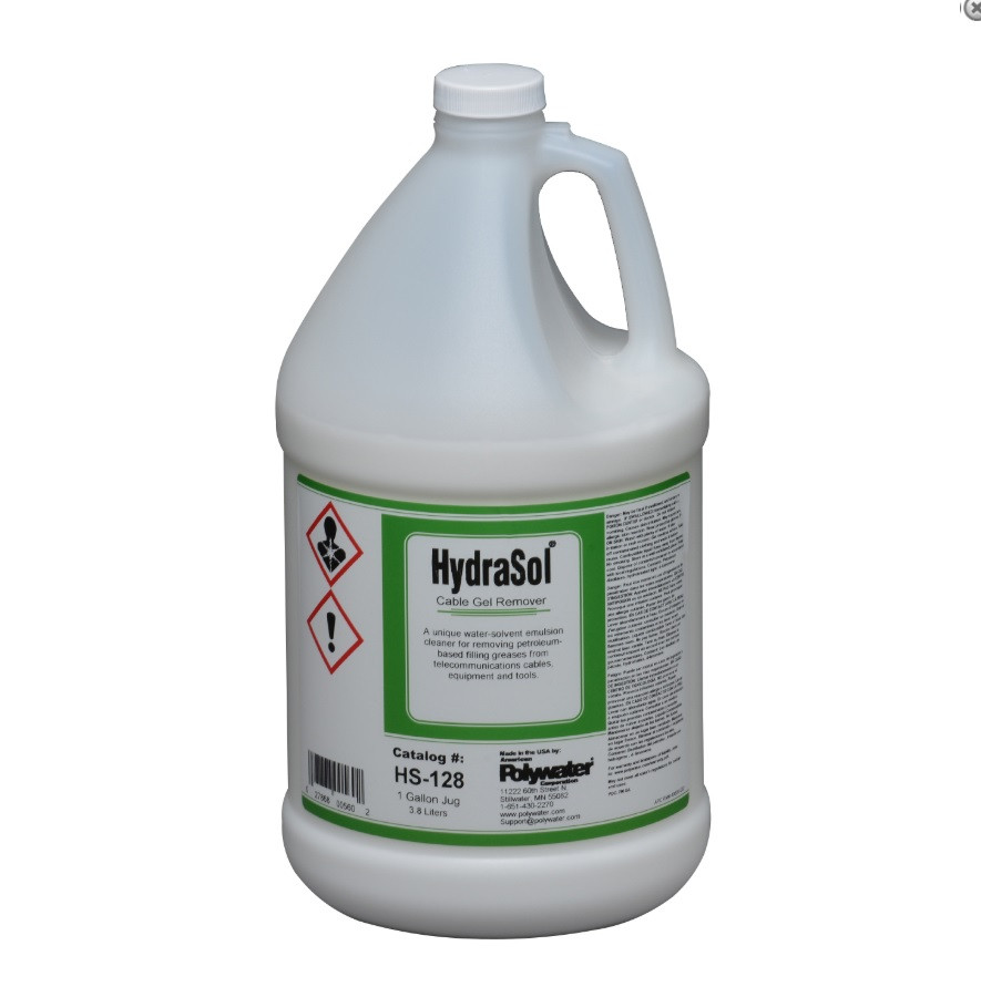 HS-128 American Polywater Hydrasol Cable Gel Remover 1 Gallon Ickypik ...