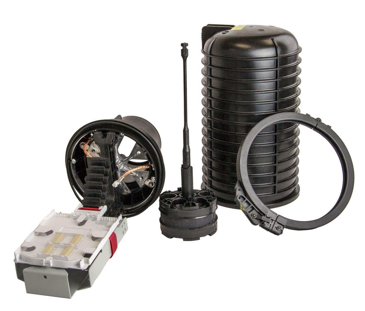 FOSC 450C Splice Closure With Slack Basket And 6 Grounds