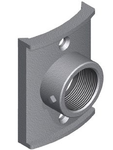 Pelco - SE-0357 - Hub Plate, Large Pole, 1-1/2” NPS, Alum - Netceed