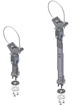 Pelco - SP-1072-FL - Sign Bracket, Free-Swinging Mast Arm Stainless ...